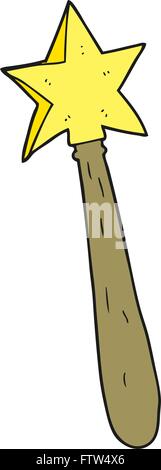 freehand drawn cartoon magic wand Stock Vector Image & Art - Alamy
