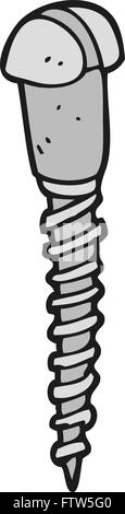 freehand drawn cartoon screw Stock Vector Image & Art - Alamy