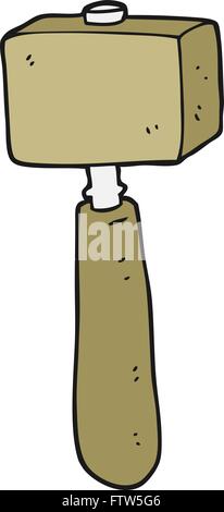 freehand drawn cartoon mallet Stock Vector Image & Art - Alamy