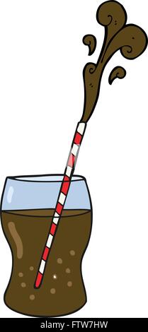freehand drawn cartoon fizzy drink in glass Stock Vector Image & Art ...