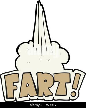 freehand drawn cartoon fart symbol Stock Vector Image & Art - Alamy