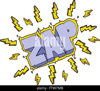 freehand drawn cartoon zap symbol Stock Vector Image & Art - Alamy