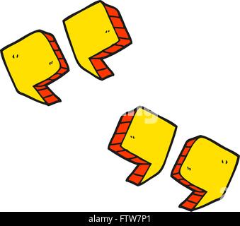 freehand drawn cartoon quotation marks Stock Vector Image & Art - Alamy