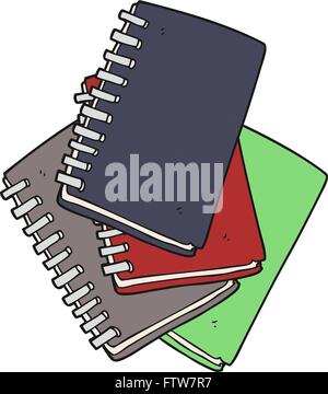 freehand retro cartoon note book Stock Vector Image & Art - Alamy