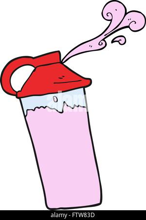 freehand drawn cartoon protein shake Stock Vector Image & Art - Alamy