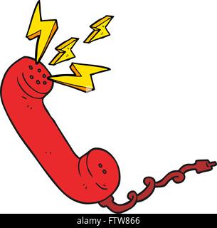 freehand drawn cartoon telephone receiver Stock Vector Image & Art - Alamy