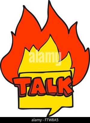 freehand drawn cartoon talk symbol Stock Vector Image & Art - Alamy