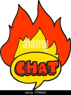 freehand drawn cartoon chat symbol Stock Vector Image & Art - Alamy