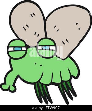 freehand drawn cartoon fly Stock Vector Image & Art - Alamy