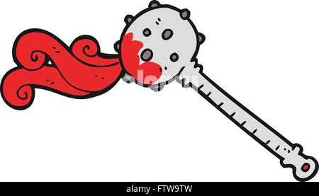 freehand drawn cartoon medieval mace Stock Vector Image & Art - Alamy