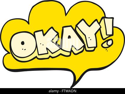 freehand drawn cartoon okay symbol Stock Vector Image & Art - Alamy