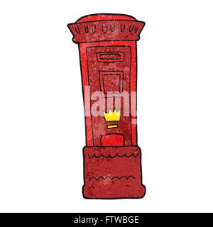 freehand drawn cartoon british post box Stock Vector Image & Art - Alamy