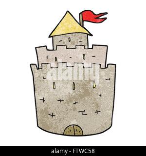 freehand textured cartoon castle Stock Vector Image & Art - Alamy