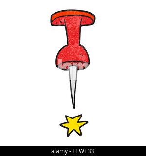 freehand textured cartoon office tack Stock Vector Image & Art - Alamy
