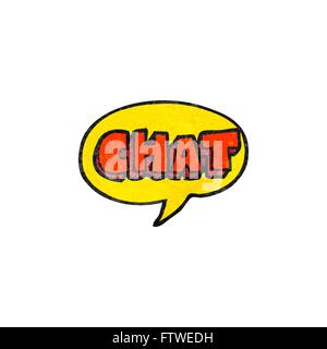 freehand textured cartoon chat symbol Stock Vector Image & Art - Alamy