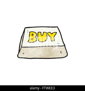 freehand textured cartoon computer key buy symbol Stock Vector Image ...