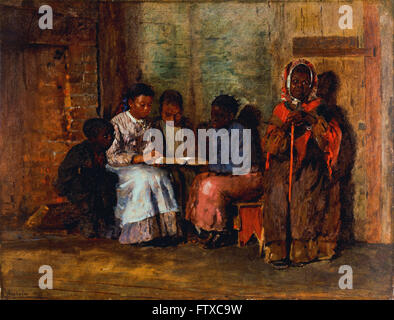 Winslow Homer, Sunday Morning in Virginia, painting in oil on canvas ...
