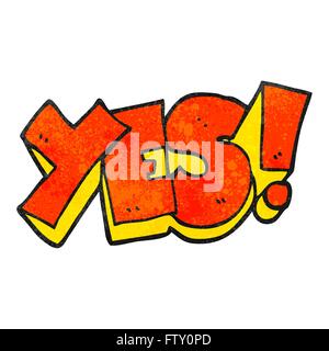 freehand textured cartoon yes symbol Stock Vector Image & Art - Alamy