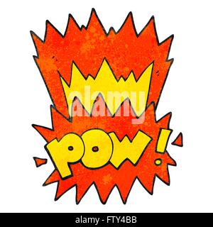 freehand drawn cartoon pow symbol Stock Vector Image & Art - Alamy