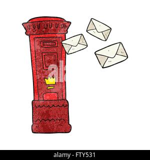 freehand drawn cartoon british post box Stock Vector Image & Art - Alamy