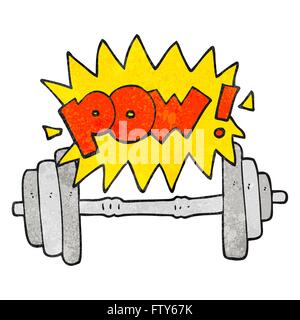 freehand retro cartoon barbell Stock Vector Image & Art - Alamy