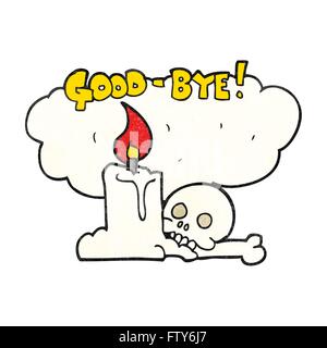 freehand retro cartoon goodbye sign Stock Vector Image & Art - Alamy