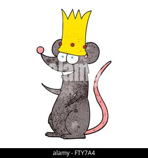 freehand retro cartoon rat king Stock Vector Image & Art - Alamy