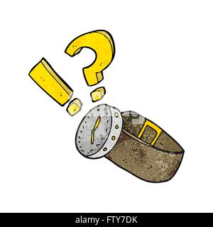 freehand textured cartoon wrist watch Stock Vector Image & Art - Alamy