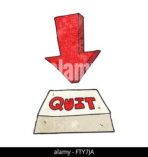 freehand drawn cartoon quit button Stock Vector Image & Art - Alamy