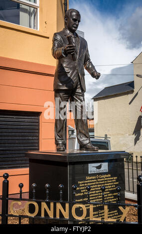 New James Connolly memorial statue on Falls Road, Belfast Stock Photo ...