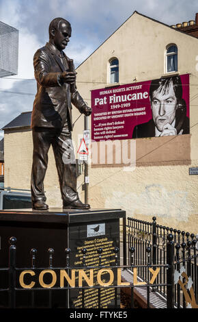 New James Connolly memorial statue on Falls Road, Belfast Stock Photo ...