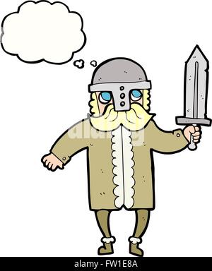 freehand drawn cartoon saxon warrior Stock Vector Image & Art - Alamy