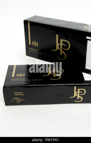 Selection of JPS John Player Cigarettes on sale in a tobacconist Stock ...