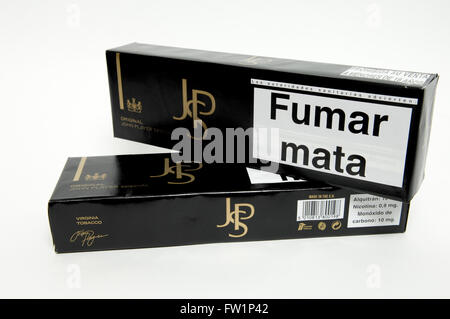 Selection of JPS John Player Cigarettes on sale in a tobacconist Stock ...