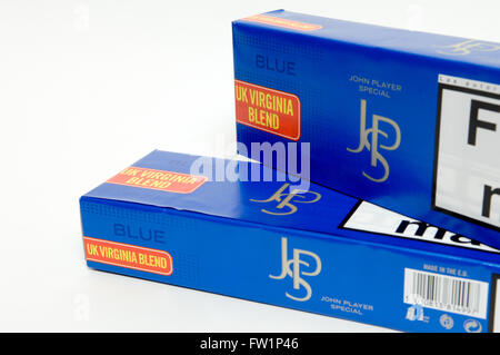 Selection of JPS John Player Cigarettes on sale in a tobacconist Stock ...
