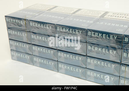 Selection of Berkeley Cigarettes on sale in a tobacconist Stock Photo ...