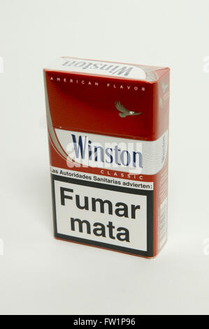 Winston Classic Cigarettes Tobacco packet Stock Photo - Alamy