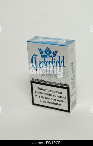 Chesterfield Blue Cigarettes Tobacco Packet Stock Photo - Alamy