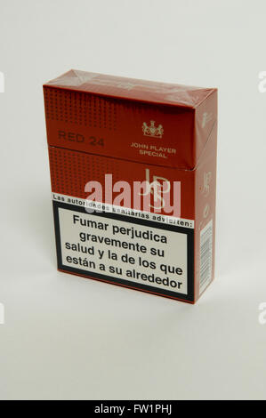 John Player Special JPS Red Cigarettes Packet Stock Photo - Alamy