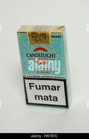 Candlelight Natural Cigars Stock Photo - Alamy