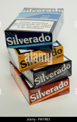 Silverado Blue Cigarettes Stock Photo - Alamy