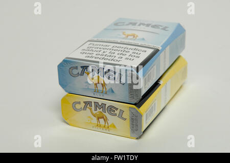 Two packets of Camel Cigarettes Stock Photo - Alamy