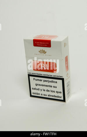 R1 Cigarette Packet on white background Stock Photo - Alamy