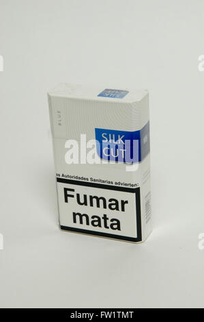 Silk Cut Silver Cigarette Packet Stock Photo - Alamy