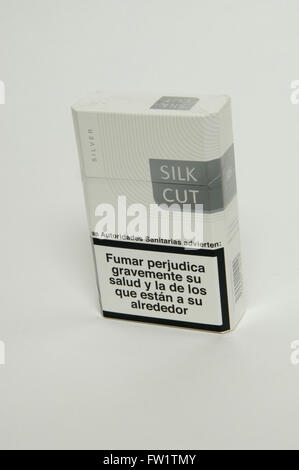 Silk Cut Silver Cigarette Packet Stock Photo - Alamy