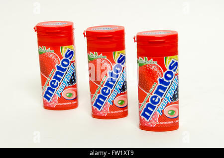 Mentos is a brand of prepackaged scotch mints sold in stores and ...
