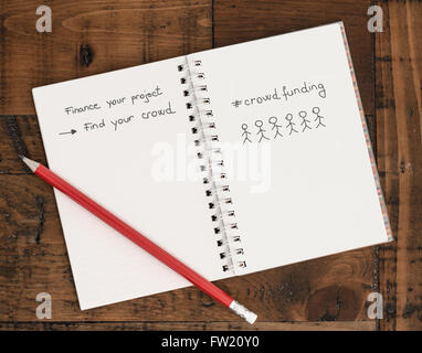 Crowdfunding - Find your crowd! Stock Photo - Alamy