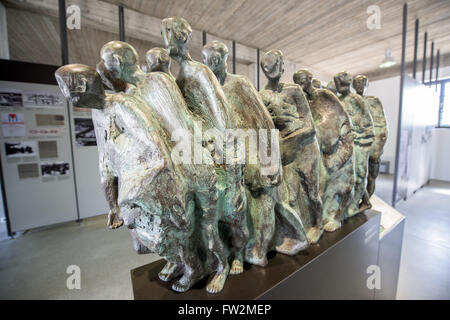 Bronze sculpture in Dachau concentration camp Stock Photo - Alamy