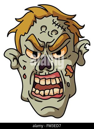 zombie head scary Stock Vector Image & Art - Alamy