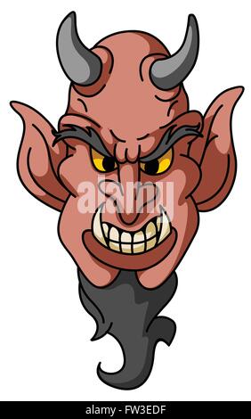 Graphic Vector Image of a Devil Demon Mascot Head Stock Vector Image ...